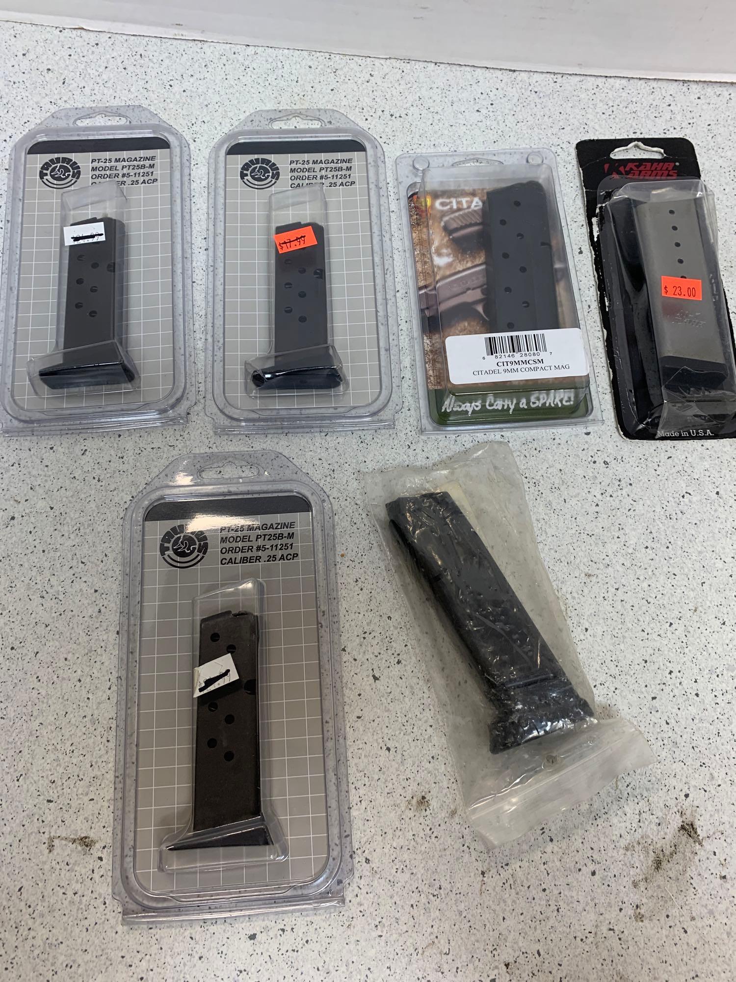 Flat of gun magazines- Taurus PT-25, Citadel 9mm, | Proxibid