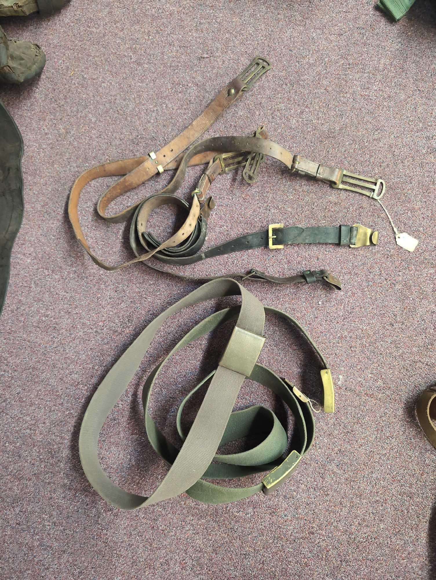 Military suspenders harness German belts | Proxibid