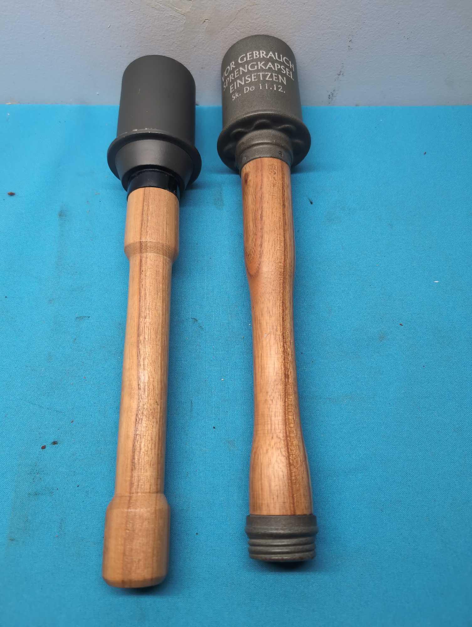 PR WW II reproduction German hand grenades | Proxibid