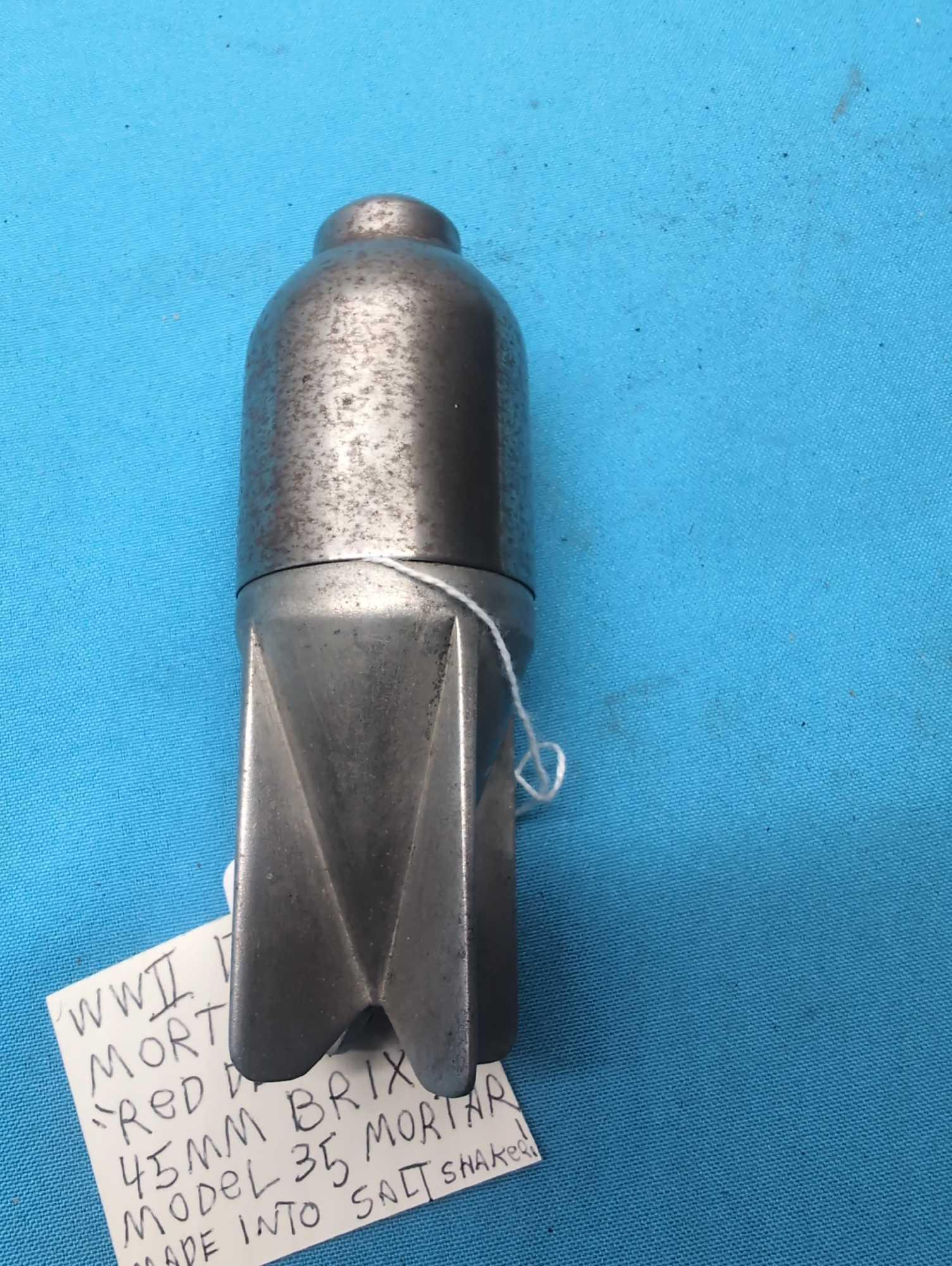 WW2 Italian Red Devil mortar shell | Proxibid