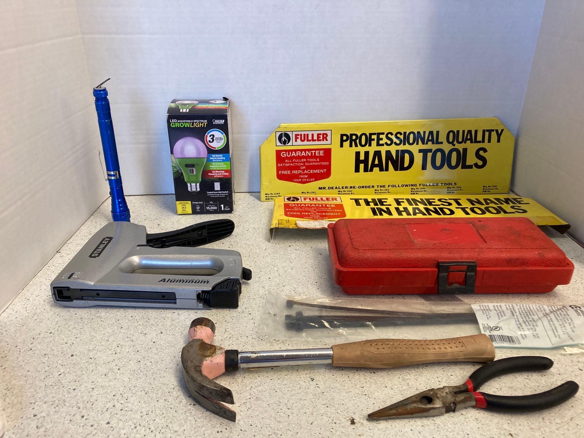Metal Fuller signs Stanley stapler hammer pliers | Proxibid