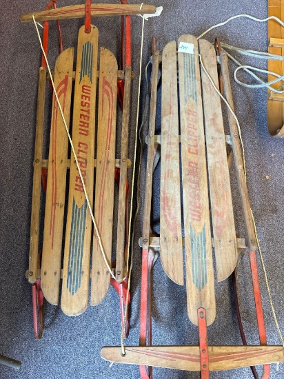 two sleds western clipper | Estate & Personal Property Sporting Goods ...