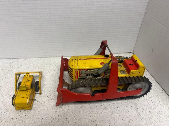 Metal toy trucks, caterpillar diesel truck, and the power dozer | Art ...