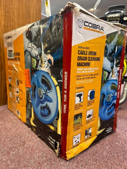 cobra cable drain cleaning machine nib | Estate & Personal Property ...