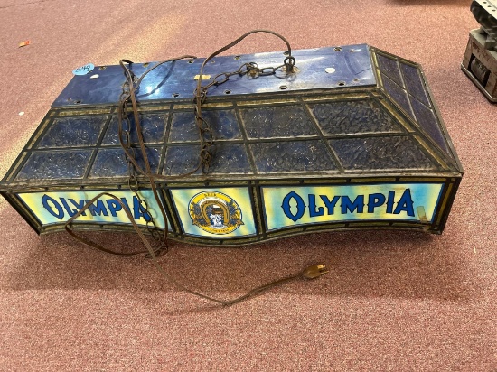 vintage Olympia beer pool table light | Estate & Personal Property ...