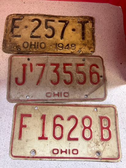 three vintage Ohio license plates | Online Auctions | Proxibid