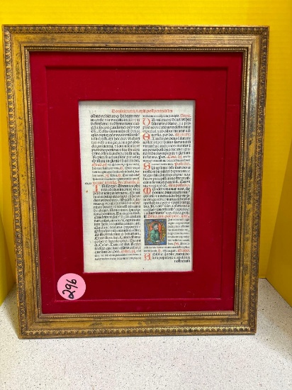 1553 Roman MISSAL Page illuminated lettering | Estate & Personal ...