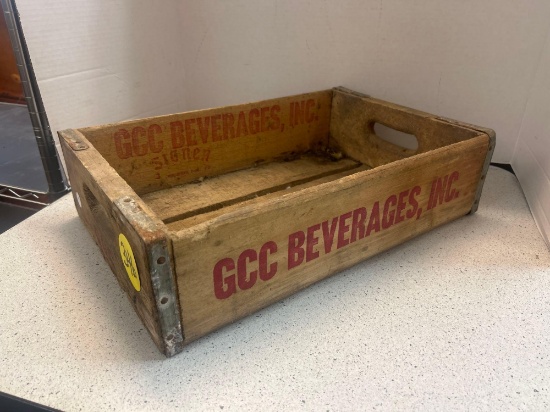 vintage GCC beverages wooden crate | Estate & Personal Property ...