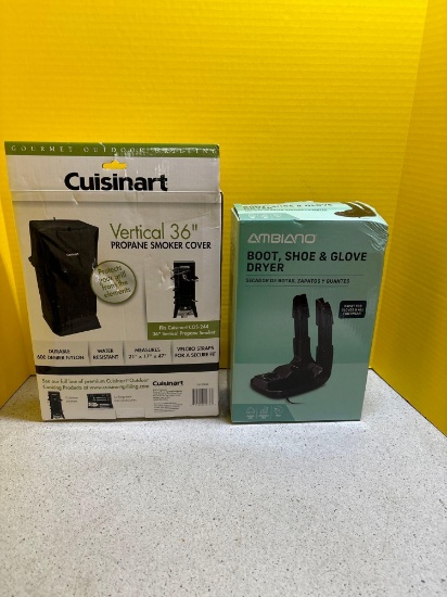 Propane smoker, cover and boot shoe and glove dryer | Estate & Personal ...