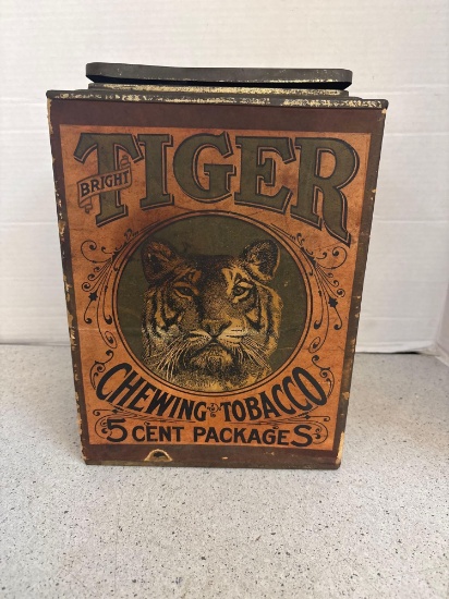 Tiger, bright, chewing tobacco tin | Estate & Personal Property ...