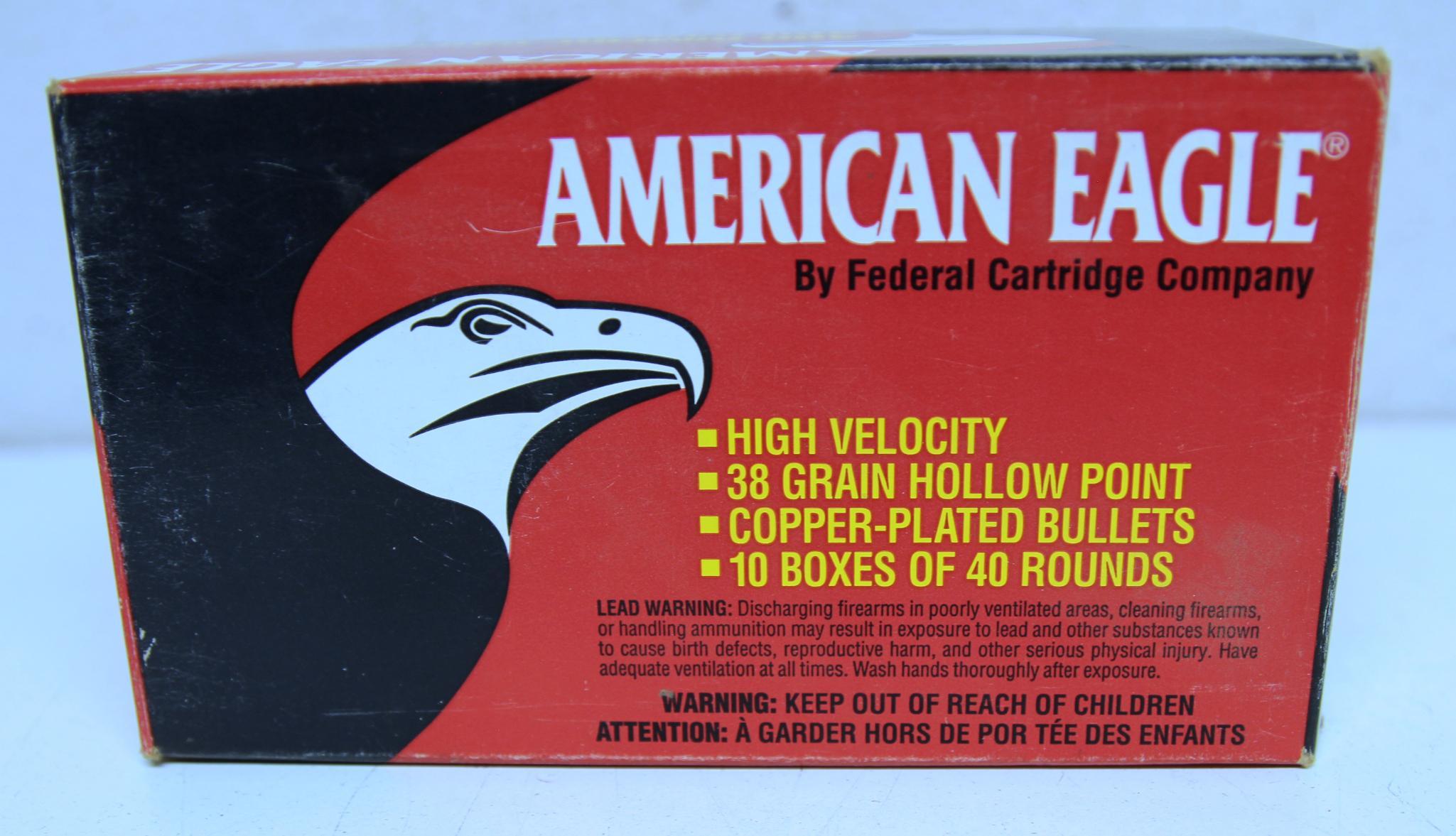 Full Brick Box 400 Rounds American Eagle .22 LR | Proxibid