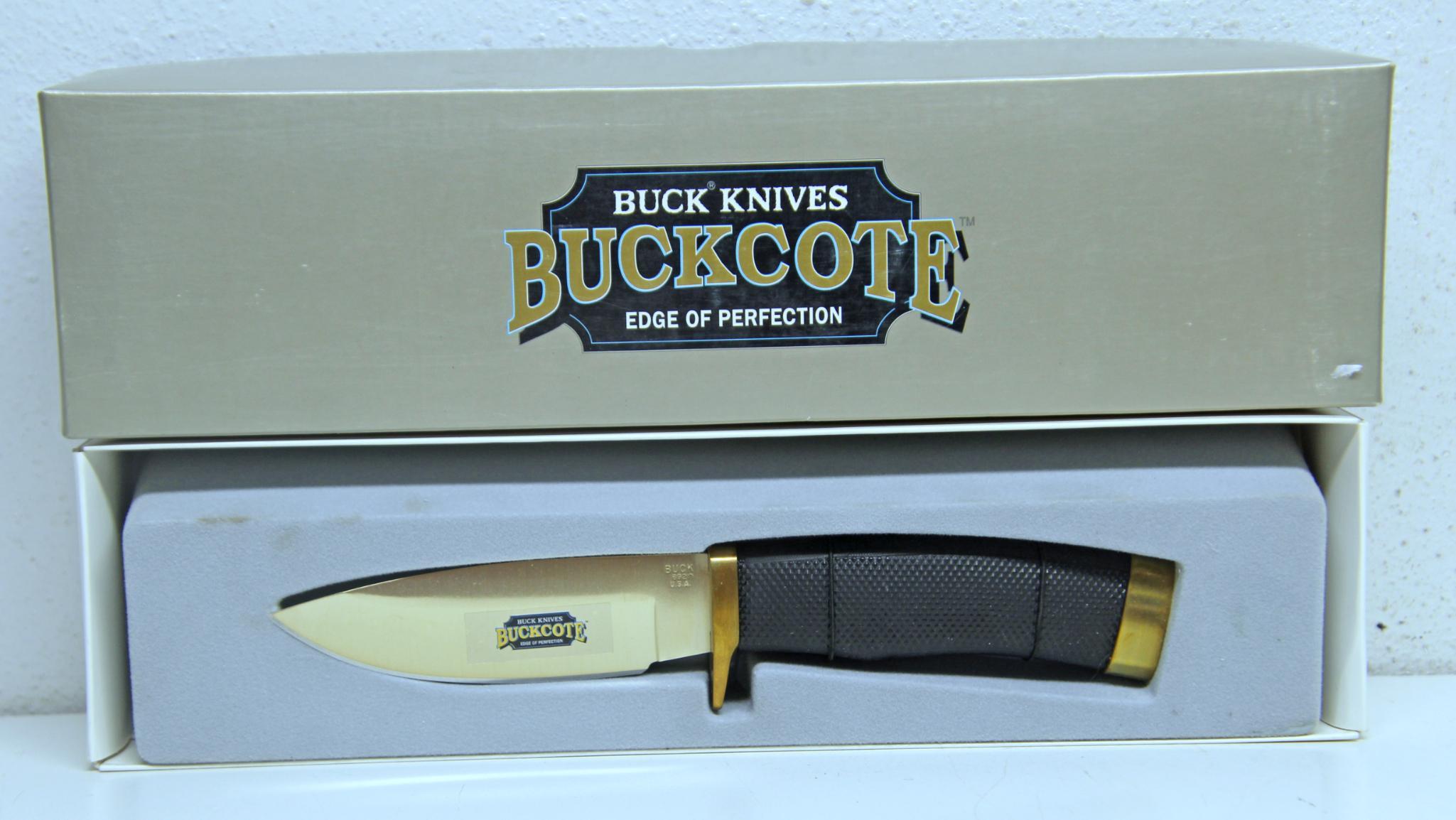 Buck Knives Buckcote...Fixed Blade Hunting Knife | Proxibid