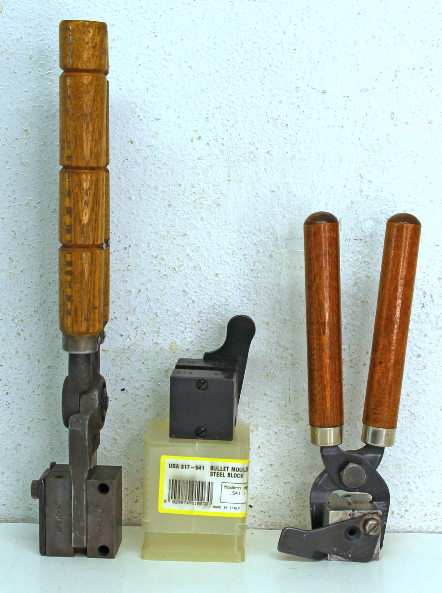 2 Bullet Mold Handles and 3 Bullet Mold Blocks | Proxibid