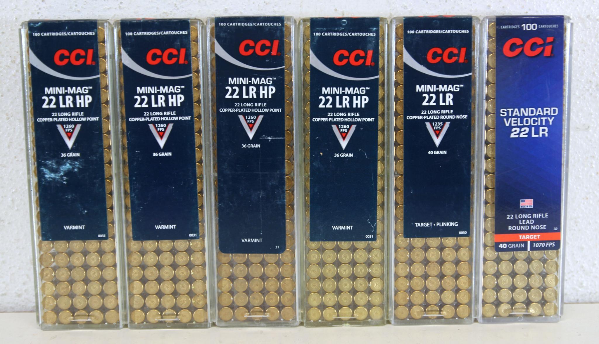 4 Full 100 Round Boxes CCI .22 LR HP Varmint 36 | Proxibid