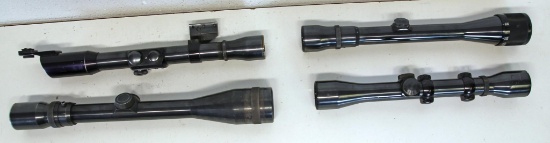 4 Weaver Rifle Scopes - Marksman 4X, V9-1, V9, KV - Clear Views | Guns ...