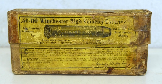 Partial Vintage Two Piece Box 6 Rds. Winchester WRACo .50-110 ...