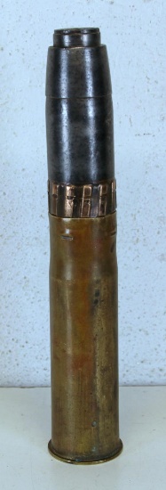 World War II Inert Artillery Shell 37 mm Marked III A2, Dated 1942 ...