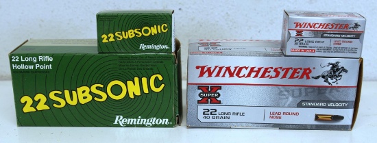 2 Partial Bricks .22 LR Cartridges Ammunition - 6 Boxes Winchester ...