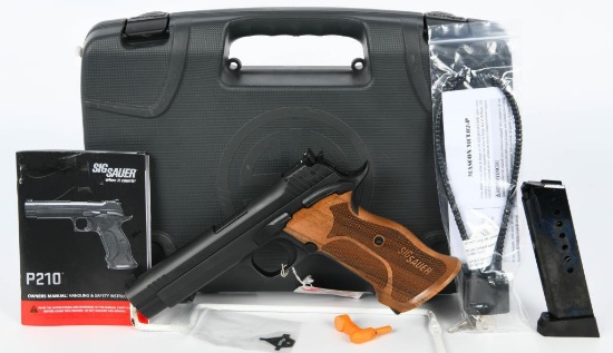 Sig Sauer P210 Target Semi Auto Pistol 9MM | Guns & Military Artifacts Handguns & Pistols Semi ...