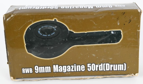 NIP RWB 50 Round 9mm Drum Magazine | Guns & Military Artifacts Gun ...