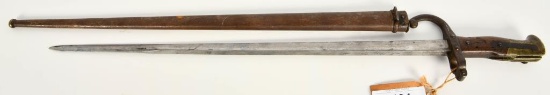 French M1874 Gras Bayonet w/Scabbard Matching# | Guns & Military ...