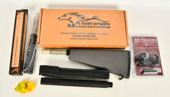 AR-15 Buttstock W/ Buffer Tube & Vise Barrel Block | Online Auctions ...