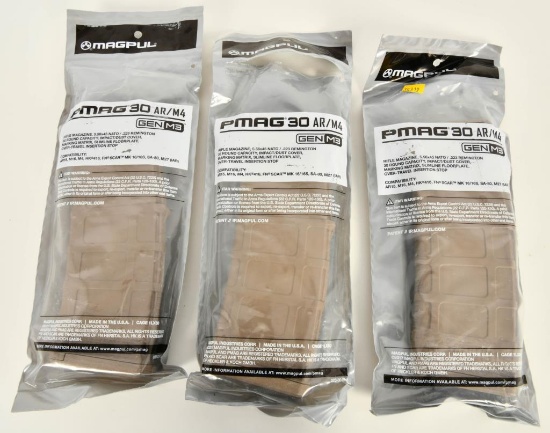 3 New Magpul PMAG 30 Gen M3 AR-15 Magazines | Guns & Military Artifacts Gun Parts Ammo Magazines ...