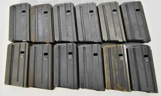 12 Colt Marked AR-15 20 Rd Metal Magazines | Guns & Military Artifacts ...