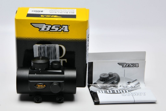 BSA Red Dot Sight Scope 42mm w/Integral Weaver | Guns & Military ...