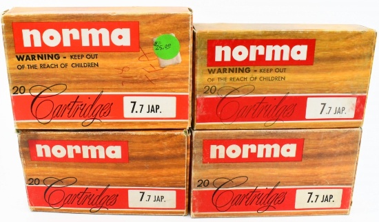 79 Rounds Of Norma 7.7 Jap Ammunition | Guns & Military Artifacts Ammo ...