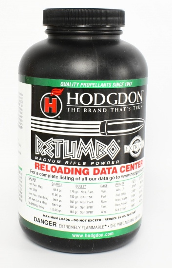 Hodgdon RETUMBO Magnum Rifle Powder | Guns & Military Artifacts ...
