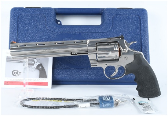 Colt Anaconda .44 Mag 8" Stainless Steel Revolver with Original Case ...