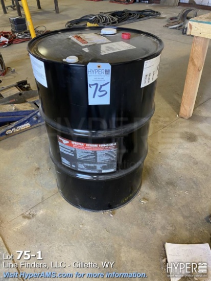 New 55 gal barrel spectra xtreme 15W40 synthetic blend motor oil ...