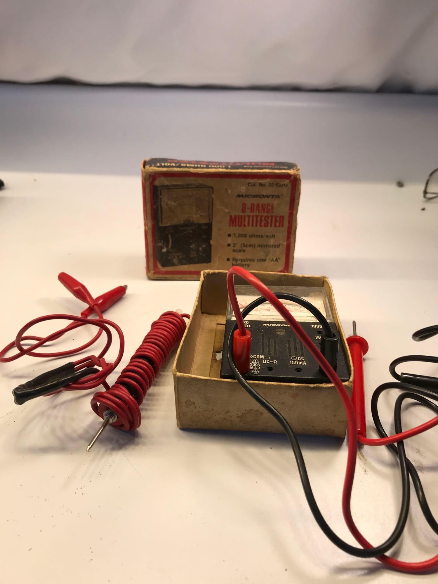 8 Range Multitester Micronta and Tester | Proxibid