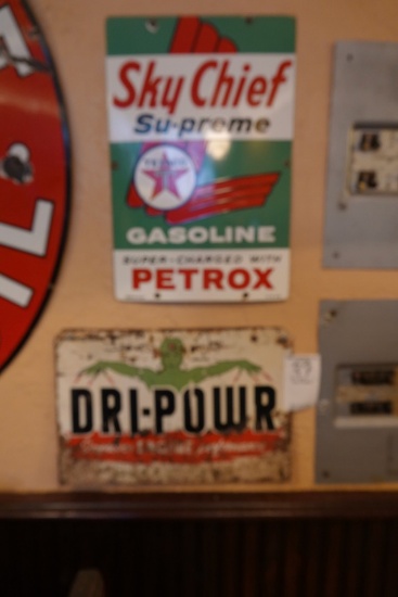 SKY CHIEF, DRI-POWER SIGNS (X2) | Art, Antiques & Collectibles ...