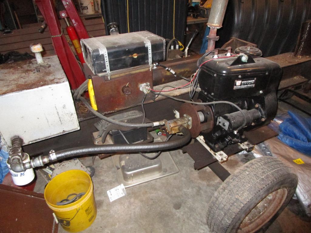 Heavy Duty Log Splitter, Wisconsin TJD Motor, | Proxibid