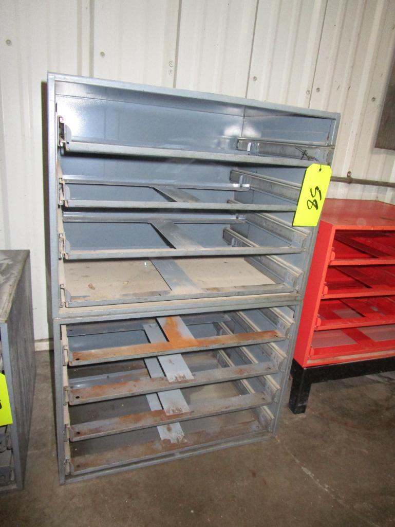 Steel Compartment Box Rack with 8 Drawer Slides | Proxibid