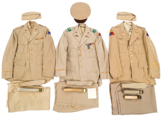 WWII US ARMY ARMORED DIVISION OFFICER UNIFORM SETS | Guns & Military ...
