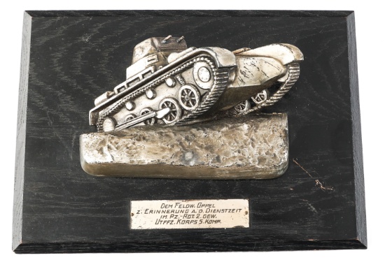 WWII GERMAN PANZER REGIMENT COMMEMORATIVE PLAQUE | Guns & Military ...