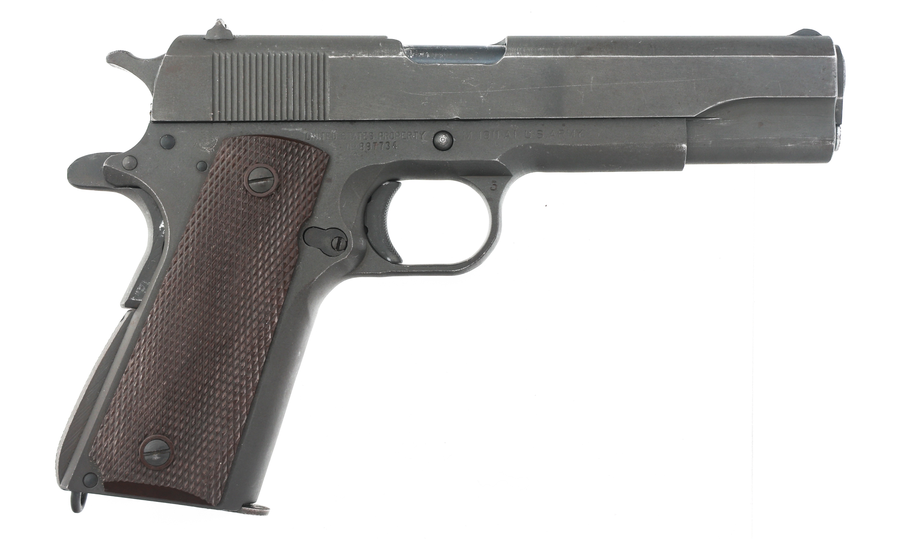 1943 WWII US ITHACA MODEL 1911 A1 .45 CAL PISTOL | Proxibid