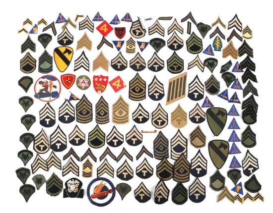 WWII - COLD WAR USMC, ARMY, NAVY RANKS & PATCHES | Guns & Military ...