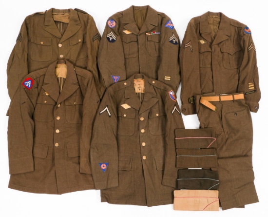 WWII US ARMY ENLISTED & NCO UNIFORM ITEMS | Guns & Military Artifacts ...