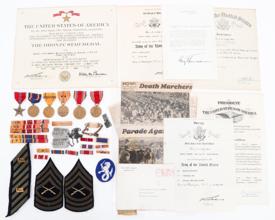 WWII US ARMY BATAAN DEATH MARCH NAMED POW GROUP | Guns & Military ...