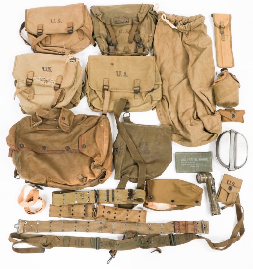 WWII US ARMY FIELD GEAR & PERSONAL EQUIPMENT | Guns & Military ...