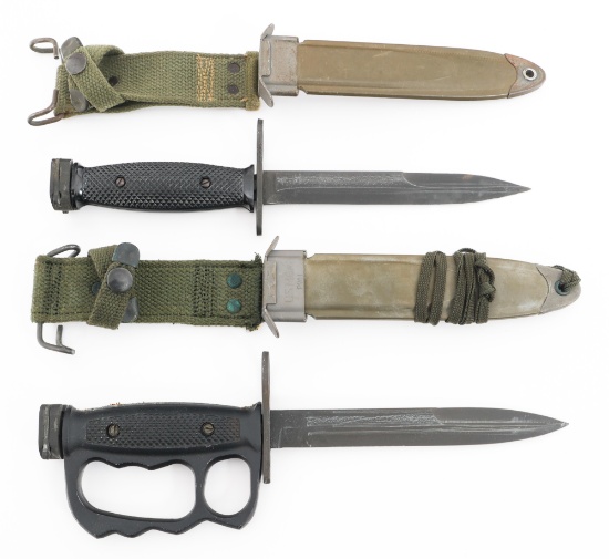 VIETNAM WAR US ARMY M7 BAYONETS WITH SCABBARDS | Guns & Military ...