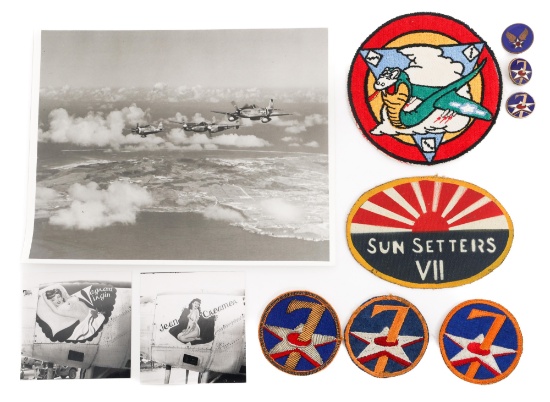 WWII 7th AIR FORCE 333rd FS PATCH & PHOTO GROUPING | Guns & Military ...