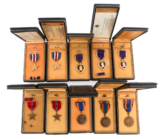 WWII - COLD WAR US ARMY MEDALS WITH COFFIN CASES | Guns & Military ...