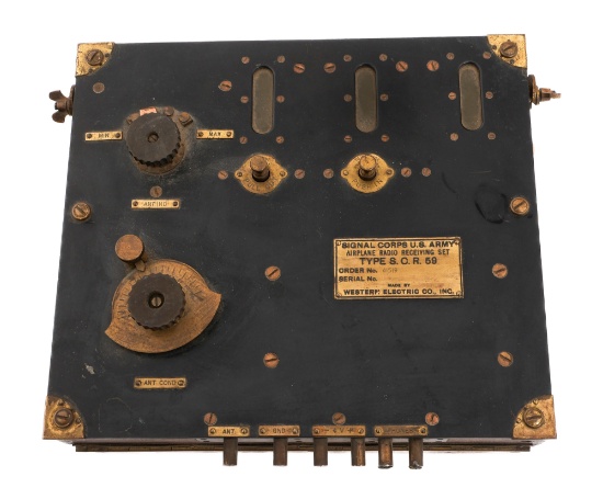 WWI US SIGNAL CORPS TYPE SCR 59 AIRPLANE RADIO SET | Guns & Military ...