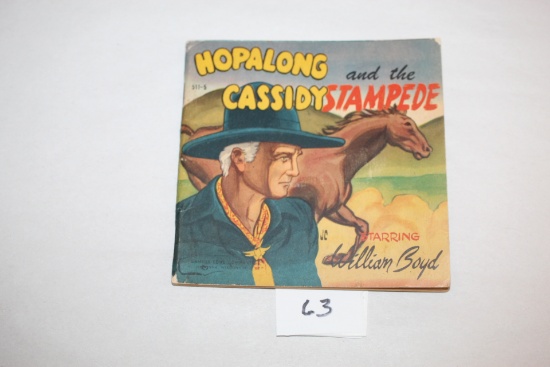 Vintage Hopalong Cassidy and the Stampede Children's Book, Starring ...