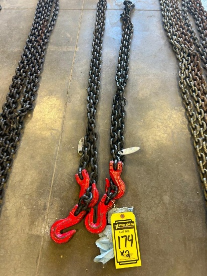 (x2) Grade 80, 3/8 in. Chain, 10 ft., 7,100-Lb. Capacity | Online ...